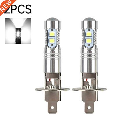 2 Pcs H1 LED Headlight Bulbs 6000K Super Bright Car High Low