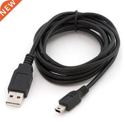 Black USB 2.0 A Male to Mn 5 Pn Type B Chargng Cable Co