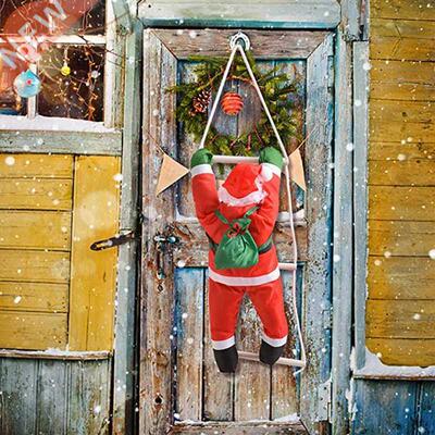 1PC Santa Claus Climb Climbing Stair Lder Rope Christmas P