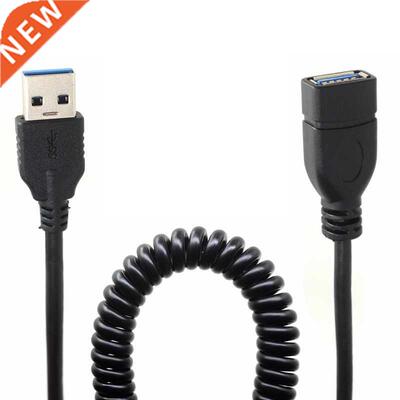 Spiral Coil USB Cable USB 3.0 Male to Female Extension Cord