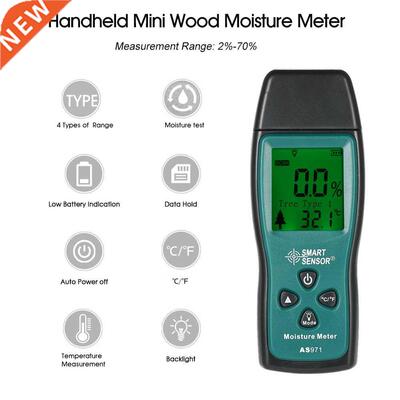 Mini Wood Moisture Meter Digital LCD Lumber Damp Meter analy