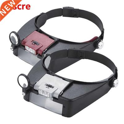 Headband Magnifier Glasses 10x Eyewear Magnifying Glasses wi