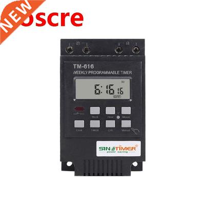 TM616W-4 Digital Electronic Timer 220V 30A Weekly Programmab