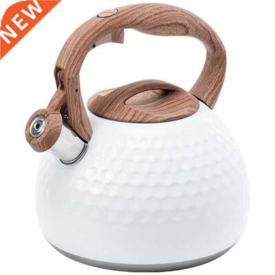 2.8L Stainless Steel Whistling Teapot Heat Resistant Handle