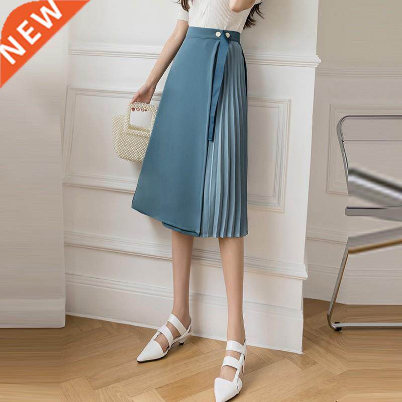Office Lady Elegant Long Skirts New Arrival 2021 Summer Kore