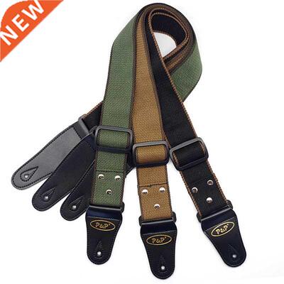 Adjustable Pure Cotton Guitar Strap for Acoustic Electric Ba