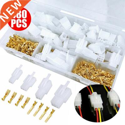 480Pcs Motorcycle Terminals Connectors 2 3 4 6 Pin Electrica