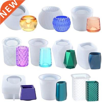 1Pcs Pen holder Crystal Silicone Casting Molds Sets Mixed