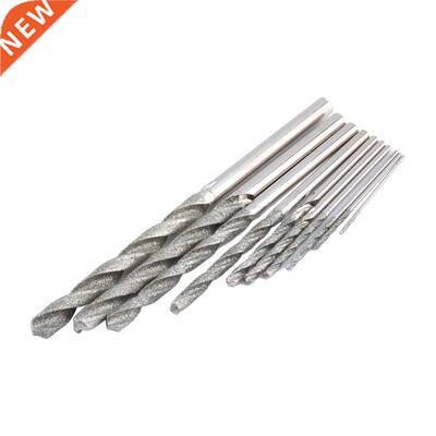 10pcs 0.8-4mm Diamond Drill Bits Twist Drill Bit Hole Drilli