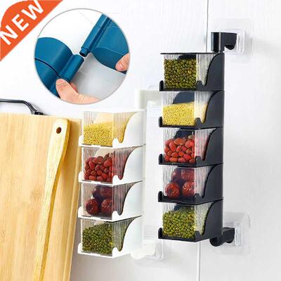 Rotating Multi-Layer Spice Box Kitchen Organizer Storage