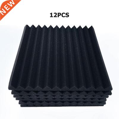 6/12pcs 300x300x25mm Soundproof Foam Panels Absorption Spong