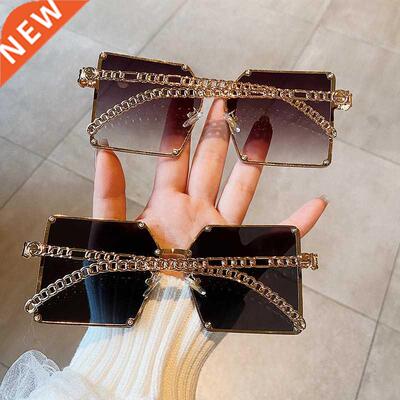 2022 New Fashion Oversize Gradient Sunglasses For Women Vint