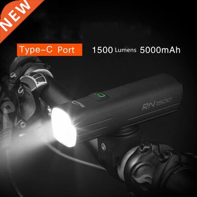 Bike Front Light Rechargeable Bicycle Light Waterproof 1500