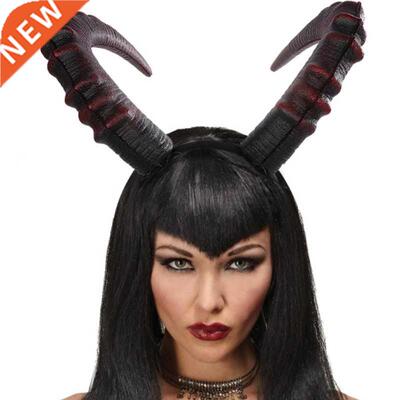 Gothic Halloween Cosplay Hair Accessories Realistic Black Re