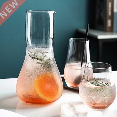 JINYOUJIA Crystal Glass Water Jug Kettle Tea Pot Grient Pe