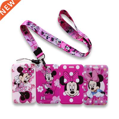 Mickey Minnie Mouse Girls Lanyard Keys Chain ID Card ver Pas
