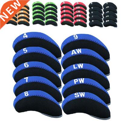 10Pcs/Set Waterproof Golf Club Iron Head Covers Putter Set