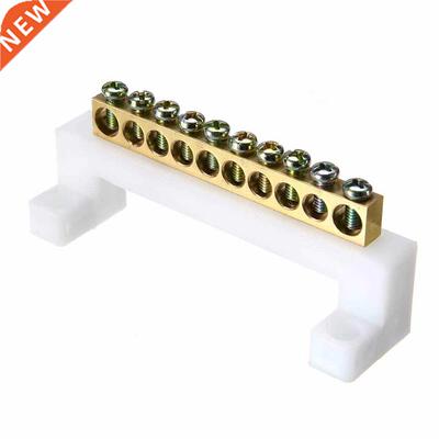 10 Postons Screw Barrer Termnal Cable Connector Strp Bl