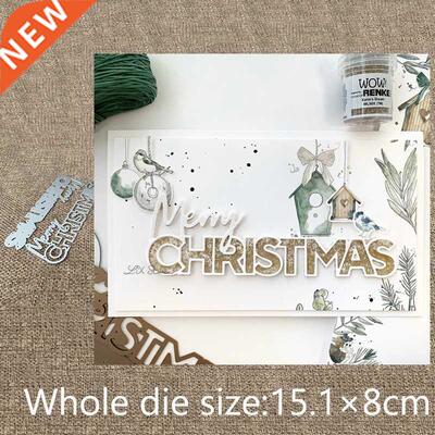 New Design Craft Metal stencil mold Cutting Dies Merry Chri