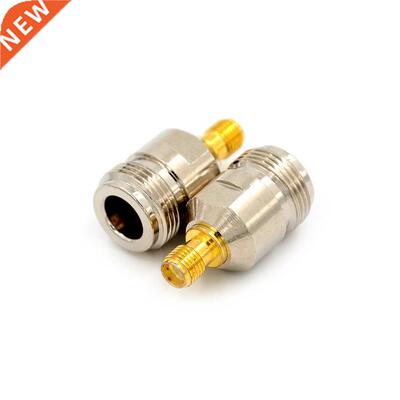 Brass N Female Jack to SMA Female Plug Straight RF Connector