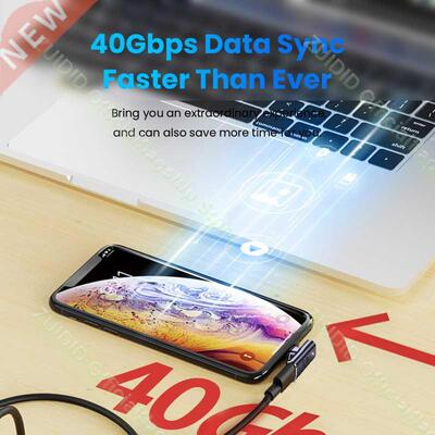 USB4.0 Magnetic Adapter Thunderbolt3 40Gbps USB C Male to Fe