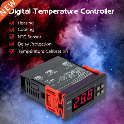 10A 12V Digital Temperature Controller Thermocouple with Sen