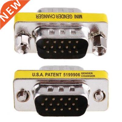 15 Pin HD15 VGA/SVGA M M Mini Gender Changer