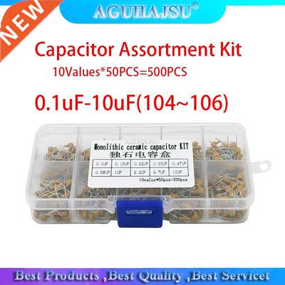 500PCS/lot Multilayer Ceramic Capacitor Assortment Kit 10Val