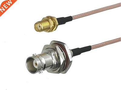 RG316 SMA Female jack Nut to BNC Female jack Bulkhead Connec