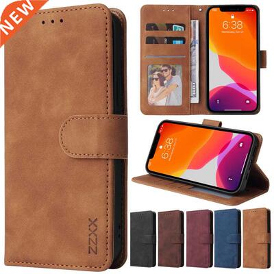 ZZXX Leather Wallet Phone Case For iPhone 13 12 Pro Max 11 P
