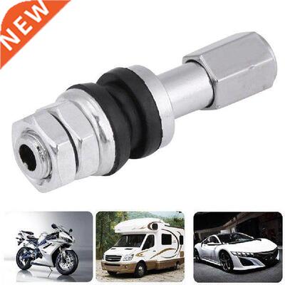 10pcs Tubeless Tire Valve Stems with Dust Caps Stainless