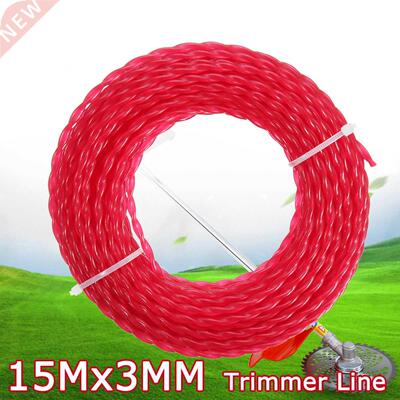 15m*3mm Grass Trimmer Line Grass Cut Strimmer Line Round Nyl