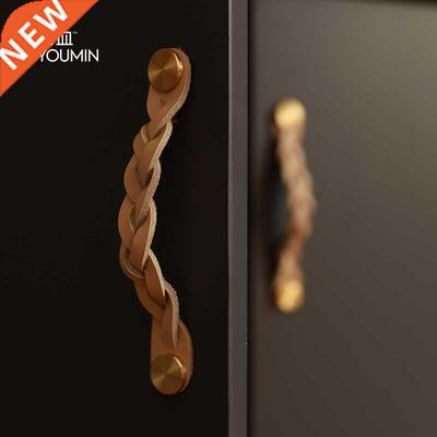 Brass Genune Cow Leather Pull Nordc Tatam Closet Door