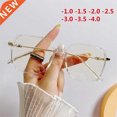 -1.0 1.5 2.0 to 4.0 Transparent Finished Myopia Glasses Wome