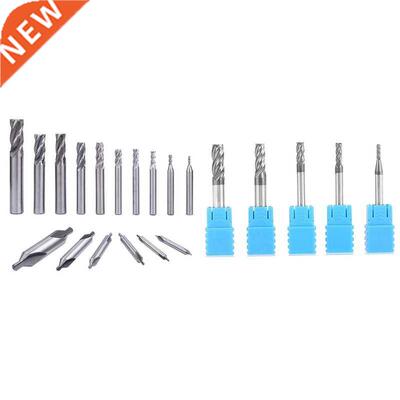5Pcs Tungsten Carbide End Mill 4-Flute Milling CNC Rotary Bu