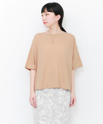 2021夏装新款日本贵牌KBF旗下UR纯棉纯色OVERSIZE超宽简约日系T恤