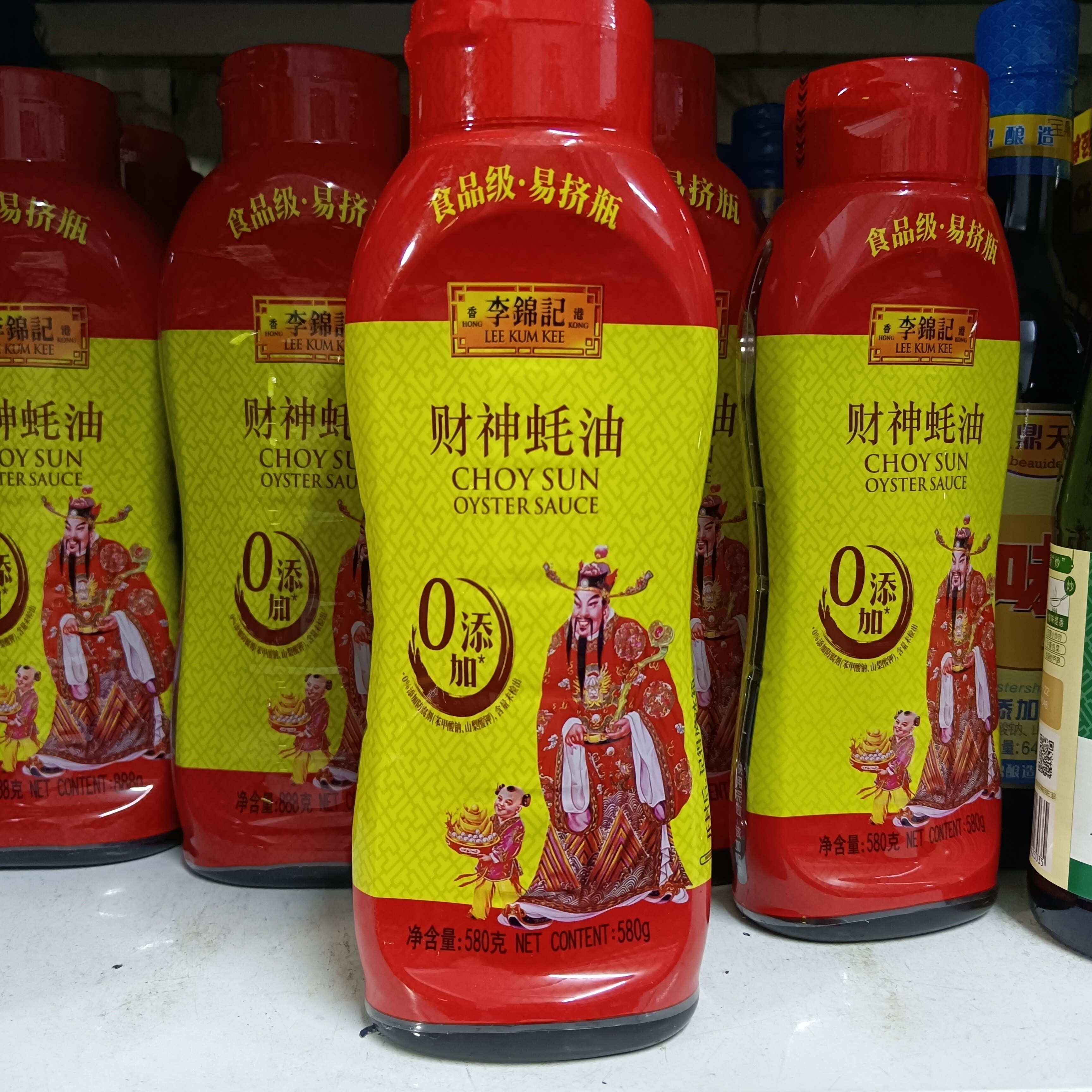财神蚝油瓶装580克888克