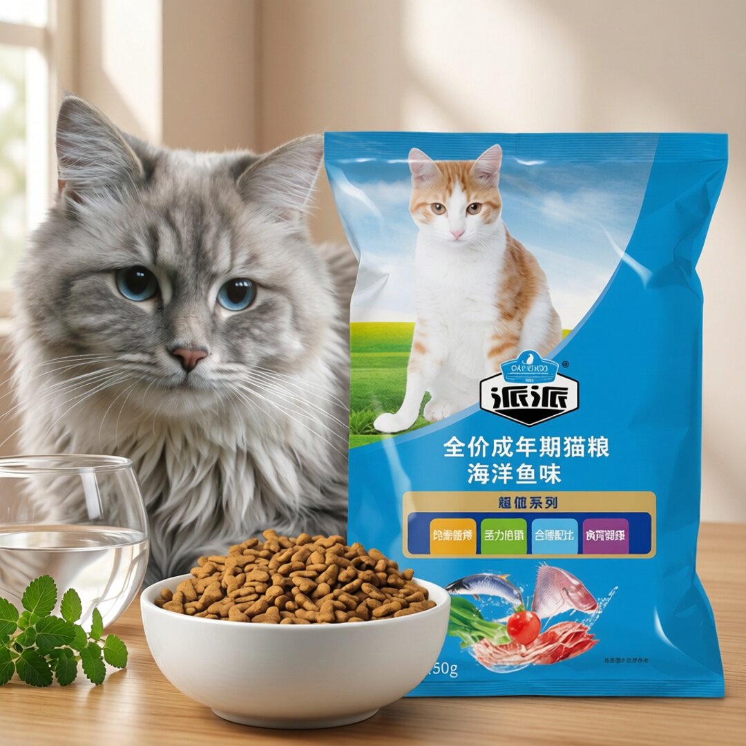 派派猫粮海洋鱼全价鲜肉配方营养滋补全阶段通用粮成幼猫粮膨化粮