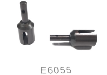 雷神KM 1:6仿真后直桥短卡原装配件   中央差速前输出轴   E6055