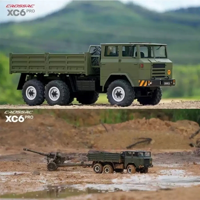 CROSSRC XC6 Pro 6X6经典越野卡车遥控电动六驱双速军卡攀爬车