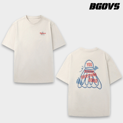 2025韩国春夏新品BGOVS羽毛球服男女同款休闲速干轻薄T恤运动短袖