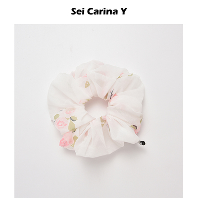 Sei Carina Y浪漫花朵发圈新款原创设计高级感时尚百搭发饰女