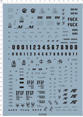 62258 4A06 PG RGM-96X Jesta 杰斯塔吉钢gd水贴2