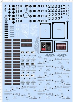 76030整版水贴F-16C飞机模型F16C定制打印2311 no step WALKWAY
