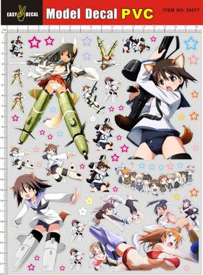 20077-1P6 强袭魔女 1:10 1:12 PVC 遥控车壳贴纸1