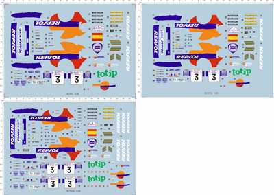 62791 1/24 REPSOL LANCIA SUPER DELTA 1993 ACROPOLIS贴纸现货
