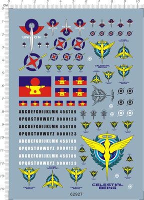 62927-2708 00 celestial being Emblems 天人队章徽章gd水贴现货