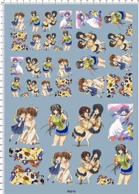 90215 CLANNAD 痛车去底水贴 A4纸