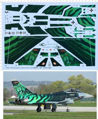 65669德国鬼虎欧洲飞机1/48 Eurofighter Typhoon Ghost Tiger