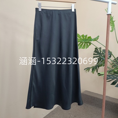 如缤RUBIN2025春正品专柜暗纹半身显瘦长裙6A11Q61781-539